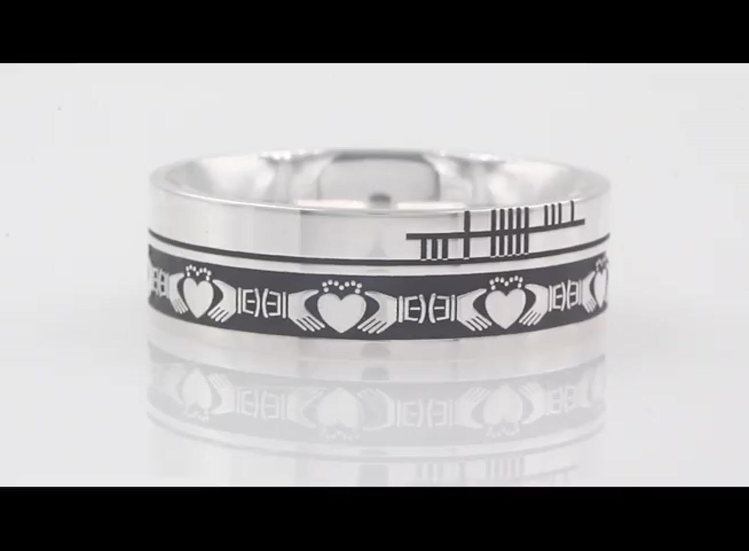 Personalized Ogham Claddagh Ring, From Ireland | My Irish Jeweler